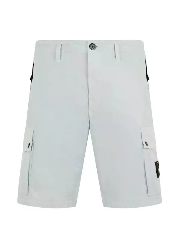 Stone Island Logo Patch Cargo Shorts