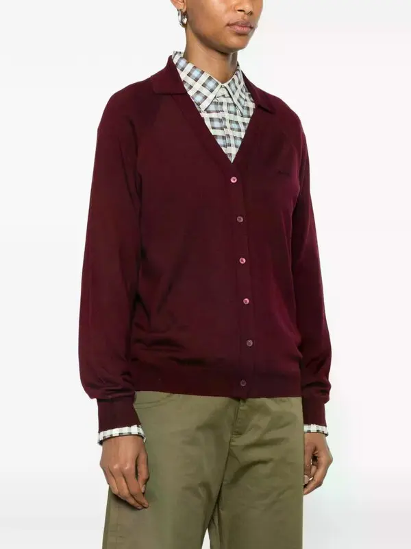 Miu Miu Embroidered V-neck Cardigan