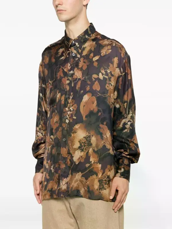 THE SHIRT Floral-print Long-sleeve Shirt