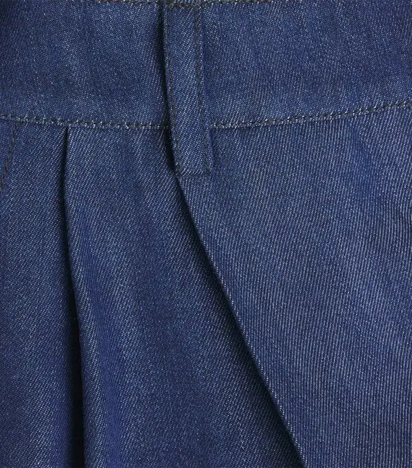 Huishan Zhang Chambray Wide-leg Trousers