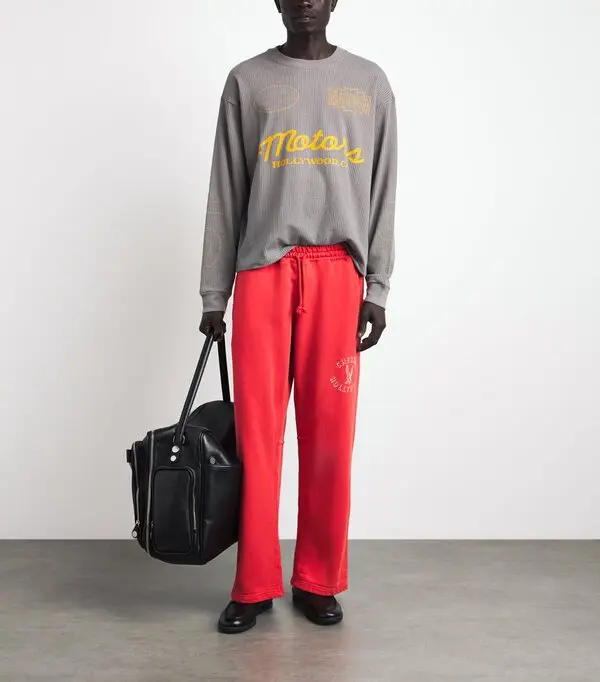 CHERRY LOS ANGELES Hollywood Parachute Straight Sweatpants
