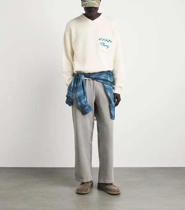 CHERRY LOS ANGELES Hollywood Parachute Straight Sweatpants - Grey