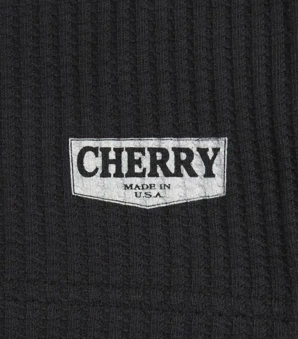CHERRY LOS ANGELES Cotton-blend Waffle-knit Sweater
