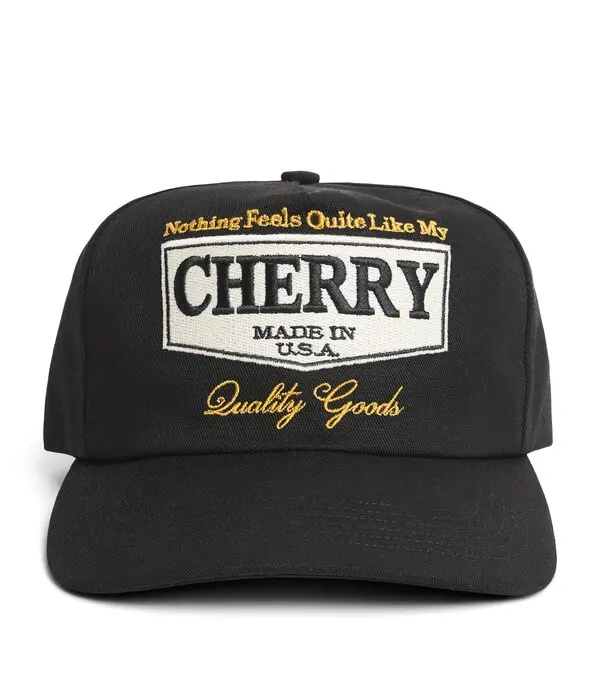 CHERRY LOS ANGELES Embroidered Logo Cap - Black
