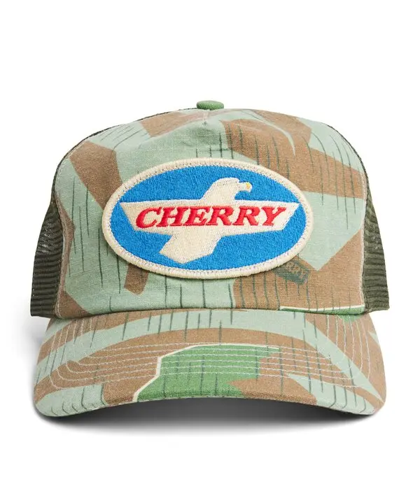 CHERRY LOS ANGELES Eagle Patch Trucker Cap - Green