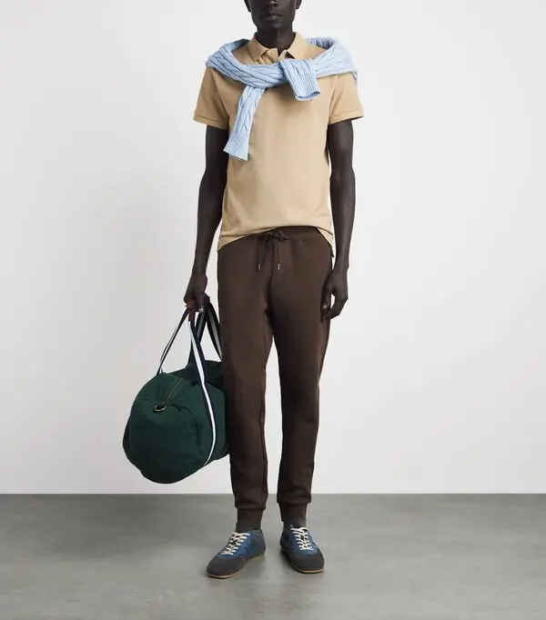 Polo Ralph Lauren Cotton Mesh Slim Fit Polo Shirt With Signature Pony Logo - Brown