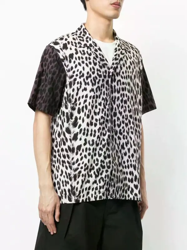 PORTS V Leopard Print Short Sleeve Shirt