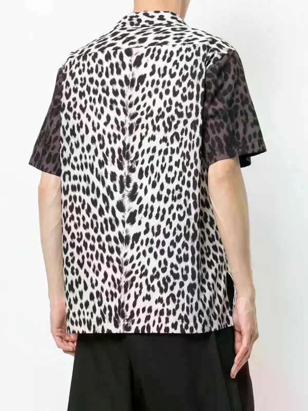 PORTS V Leopard Print Short Sleeve Shirt
