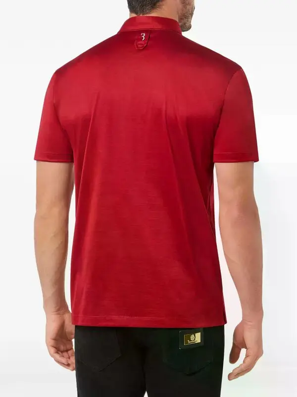 BILLIONAIRE Crest-embroidered Polo Shirt - Red