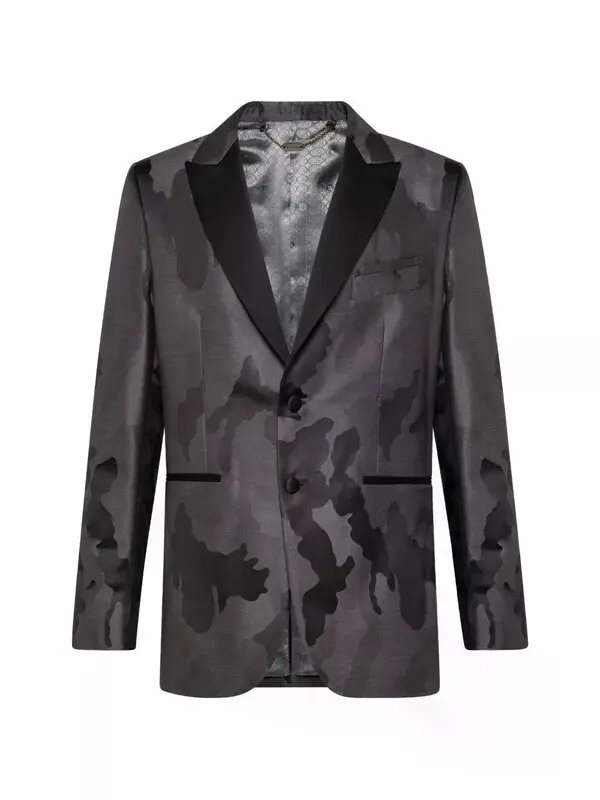BILLIONAIRE Camouflage-pattern Blazer