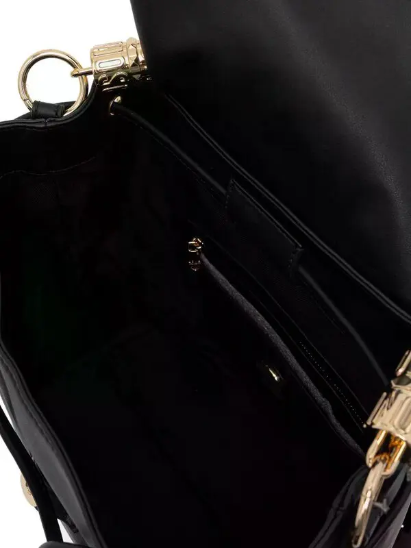Moschino Logo-embossed Braided-handle Backpack