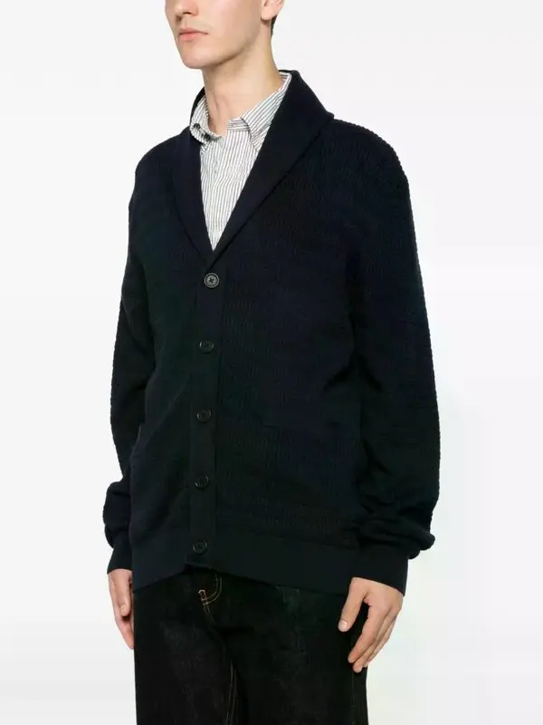 Gant Shawl Collar Waffle-knit Cardigan