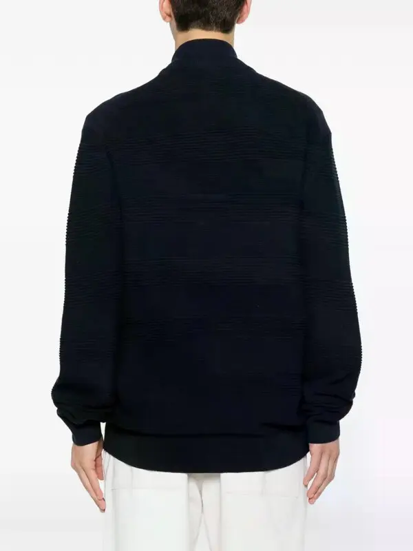Gant Textured Zip-up Sweater