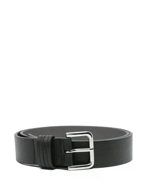 Marc O'polo Grained Leather Belt - Black