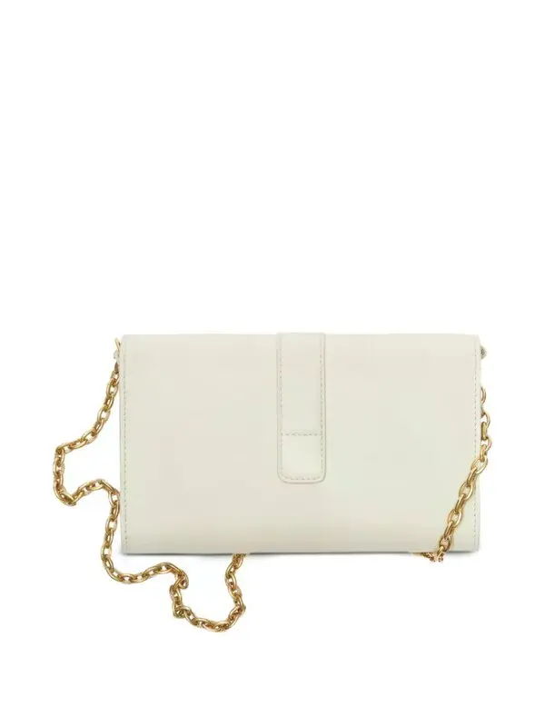 Burberry Rider Leather Wallet With Chain Strap
