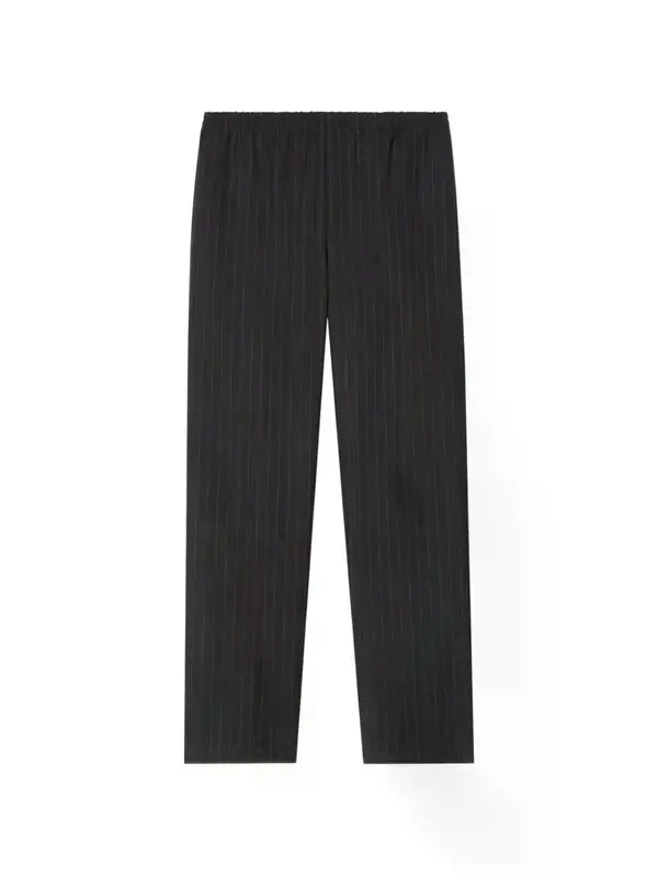 Burberry Pinstriped Wool Track Pants