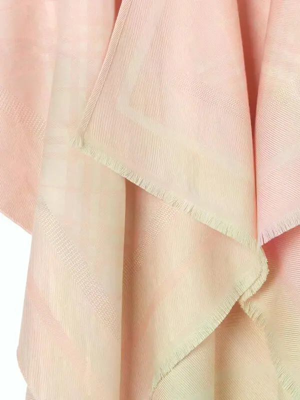 Burberry Check Wool Cashmere Cape
