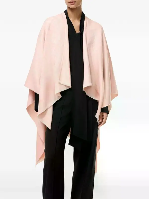 Burberry Check Wool Cashmere Cape