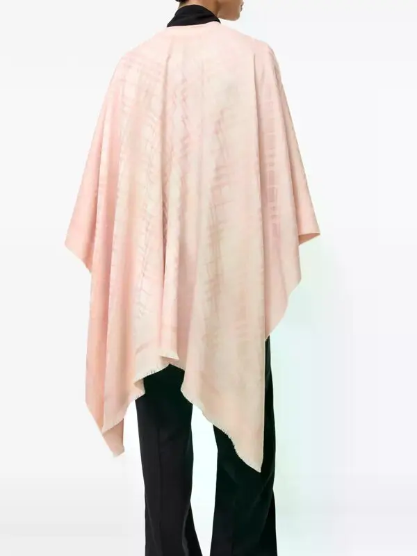 Burberry Check Wool Cashmere Cape