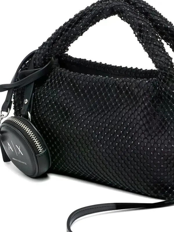 Armani Exchange Rhinestone Embellished Crossbody Bag