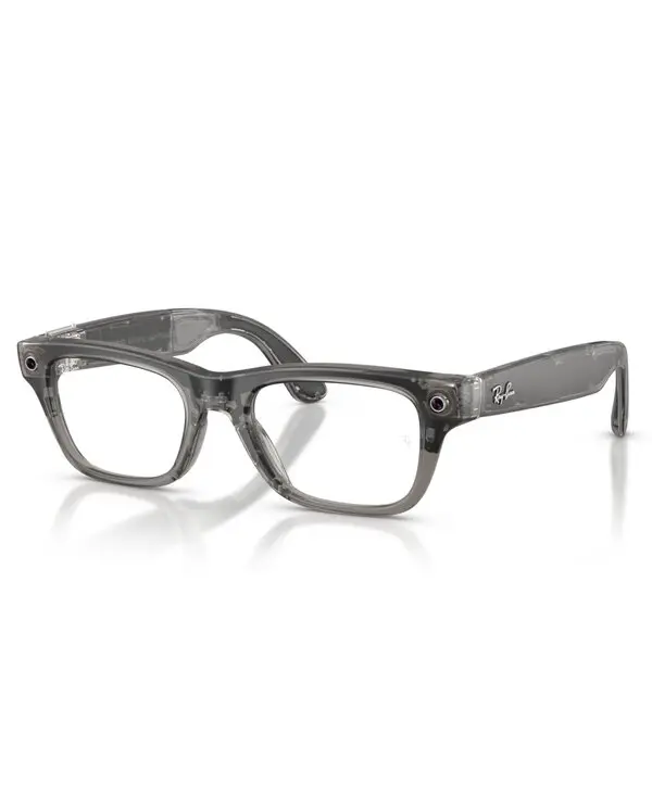 RAY-BAN META Blayzer Optics Eyeglasses - Transparent Ice Gray