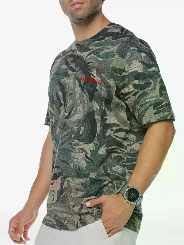 Just Cavalli Tiger-camouflage T-shirt