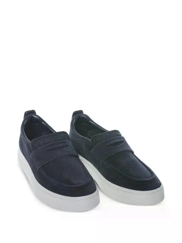 Armani Exchange Suede Penny Loafers
