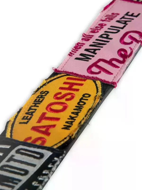 SATOSHI NAKAMOTO Codex Embellished Belt