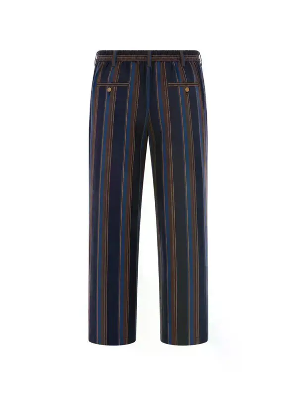Viktor & Rolf Bayadere Pattern Pleated Trousers