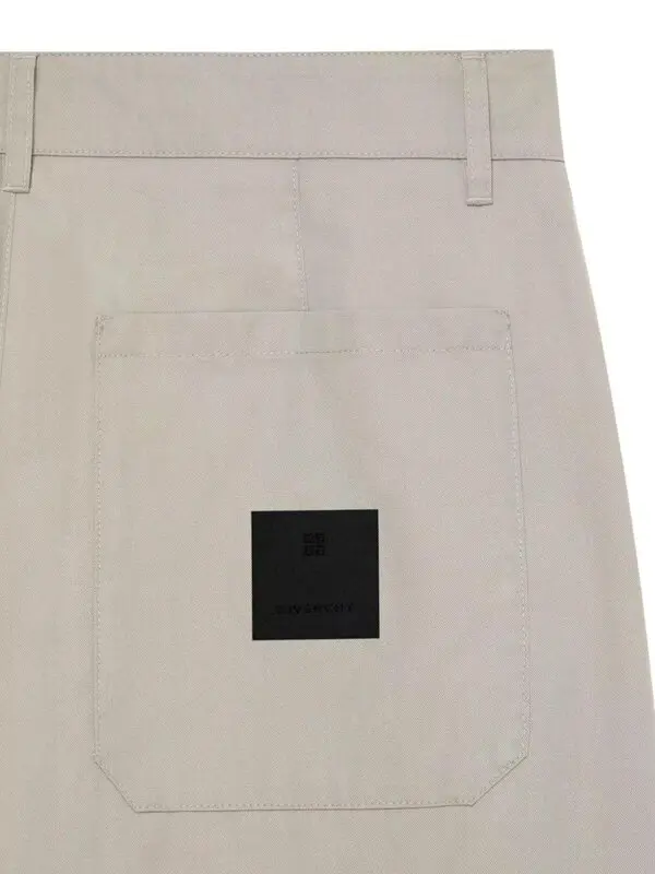 Givenchy Logo Patch Chino Shorts