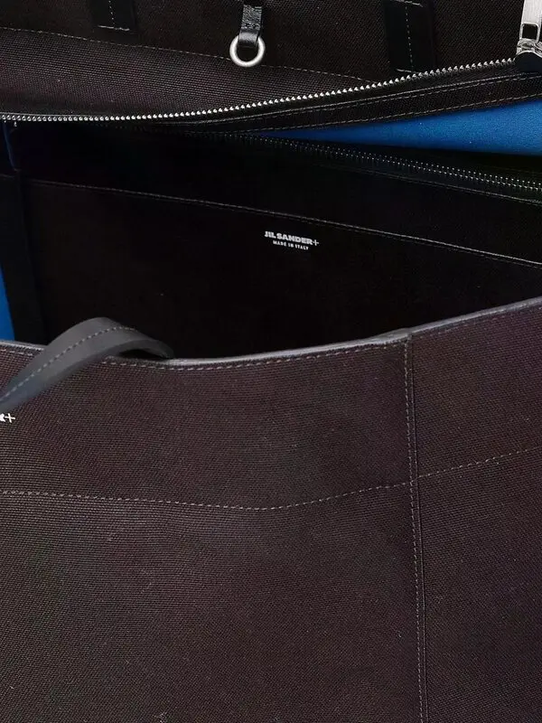 JIL SANDER Logo Print Tote Bag