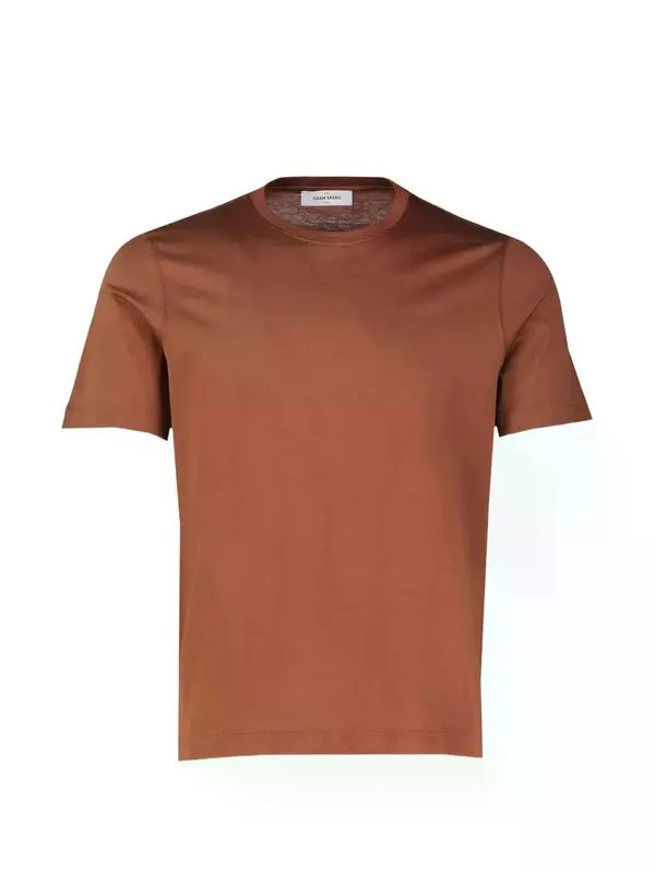GRAN SASSO Crew-neck Short-sleeve T-shirt - Orange