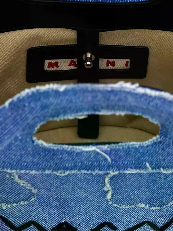 Marni Mini Denim Tropicalia Tote Bag