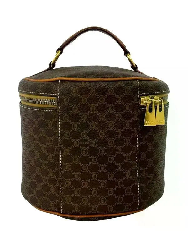 Celine Macadam Coated Canvas Vanity Bag