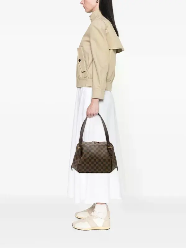 LOUIS VUITTON Damier Ebene Belem Mm Shoulder Bag - Brown