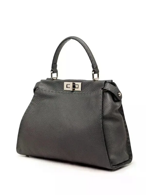 Fendi Medium Peekaboo Iconic Satchel - Grey