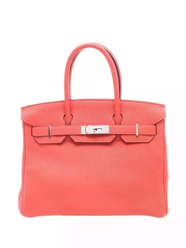 Hermès 30 Birkin Retourne Handbag - Red
