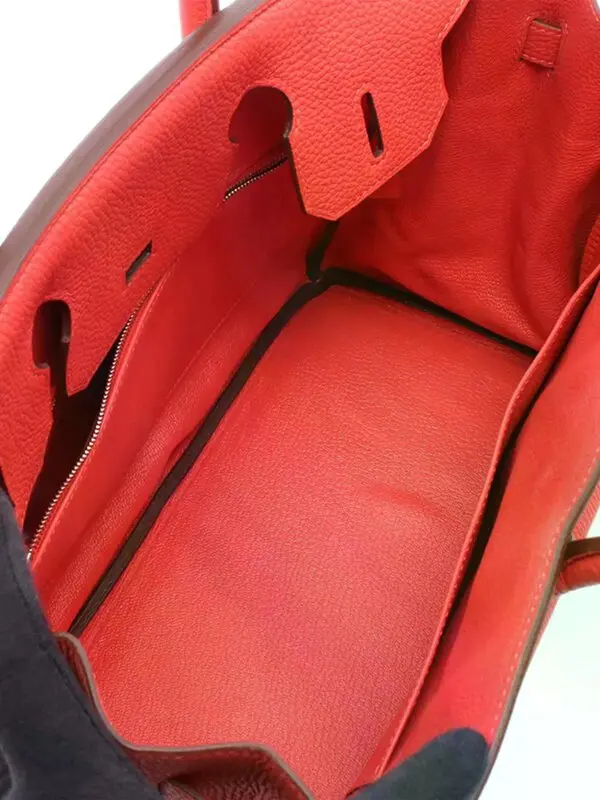 Hermès 30 Birkin Retourne Handbag - Red