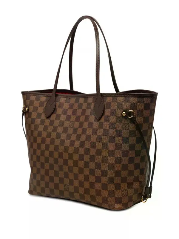 LOUIS VUITTON Damier Ebene Neverfull Mm Tote Bag