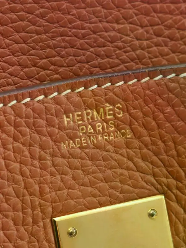 Hermès 2005 Clemence Birkin Retourne 30 Handbag - Brown