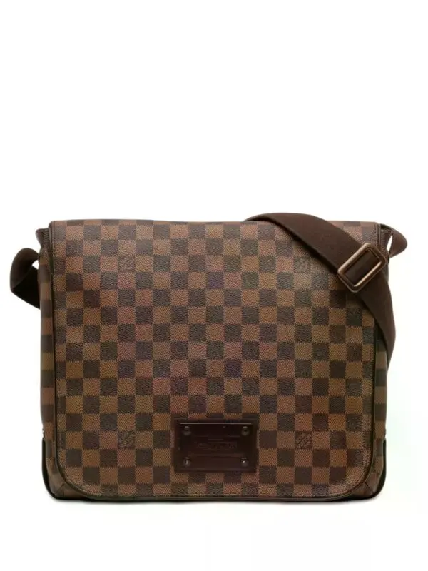 LOUIS VUITTON Damier Ebene Brooklyn Mm Crossbody Bag