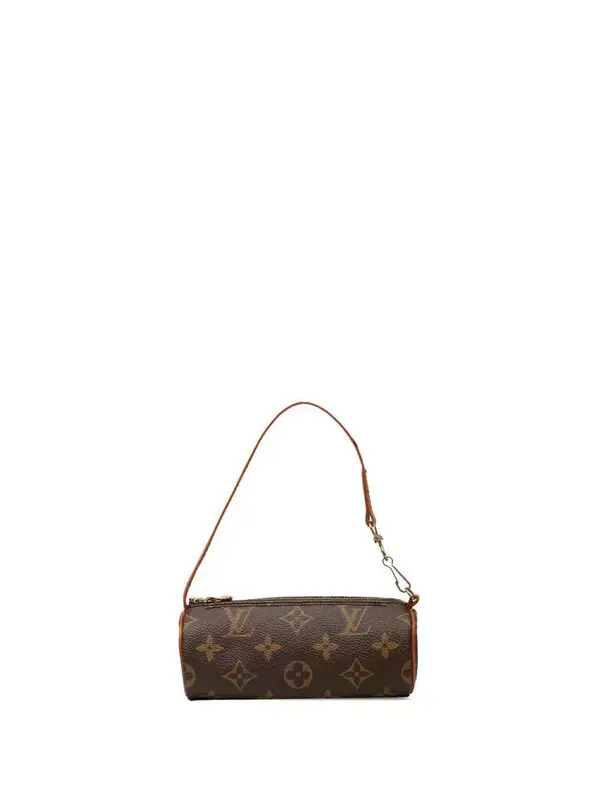 LOUIS VUITTON Monogram Papillon Pochette Handbag - Brown