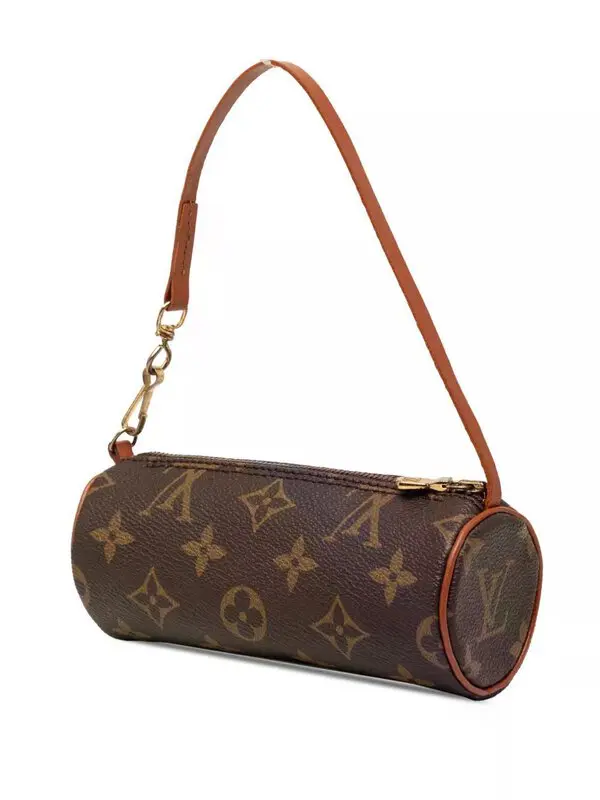 LOUIS VUITTON Monogram Papillon Pochette Handbag - Brown