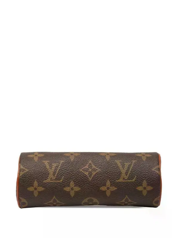 LOUIS VUITTON Monogram Papillon Pochette Handbag - Brown
