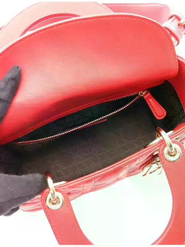 Dior Lady Satchel - Red