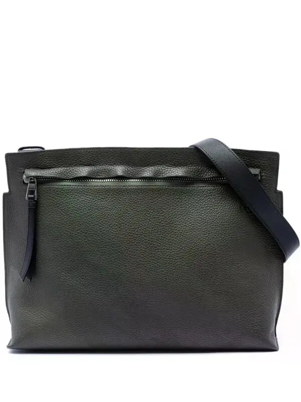 Loewe Leather Anagram T Pouch Crossbody Bag - Green