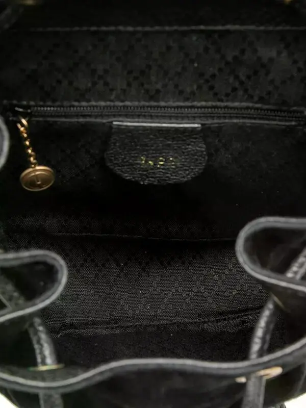 Gucci Suede Bamboo Backpack