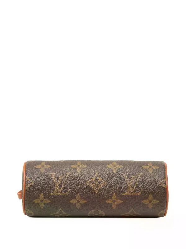 LOUIS VUITTON Monogram Papillon Pochette Handbag - Brown