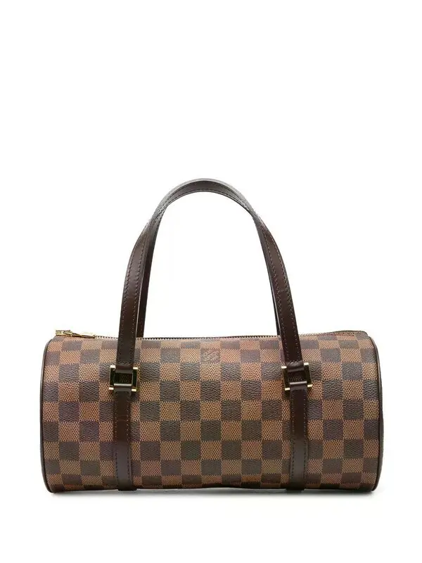 LOUIS VUITTON Damier Ebene Papillon 26 Handbag - Brown