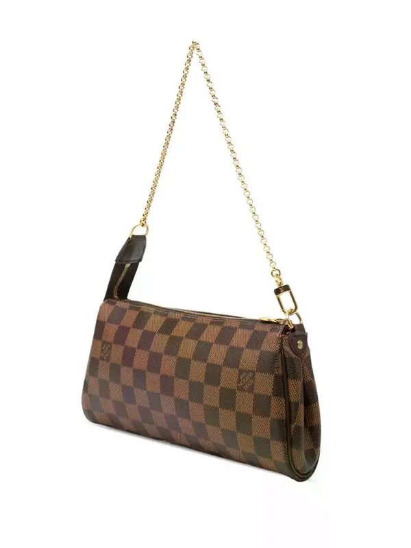 LOUIS VUITTON Damier Ebene Eva Satchel - Brown